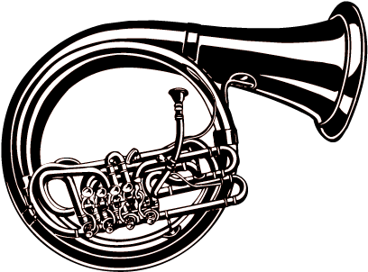 Download Mellophone Drawing Instrument Transparent Png Clipart ...