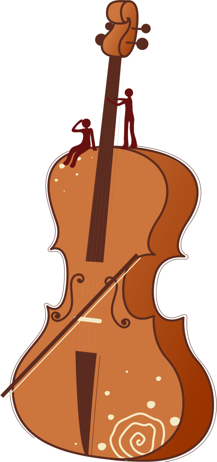 Download Transparent Violin Clipart Png - Cartoon Cello Png - ClipartKey