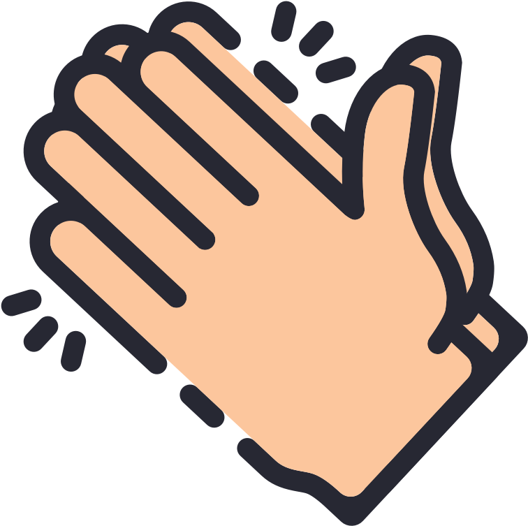 Download Transparent Clapping Png - Hand Vector Hi Png - ClipartKey