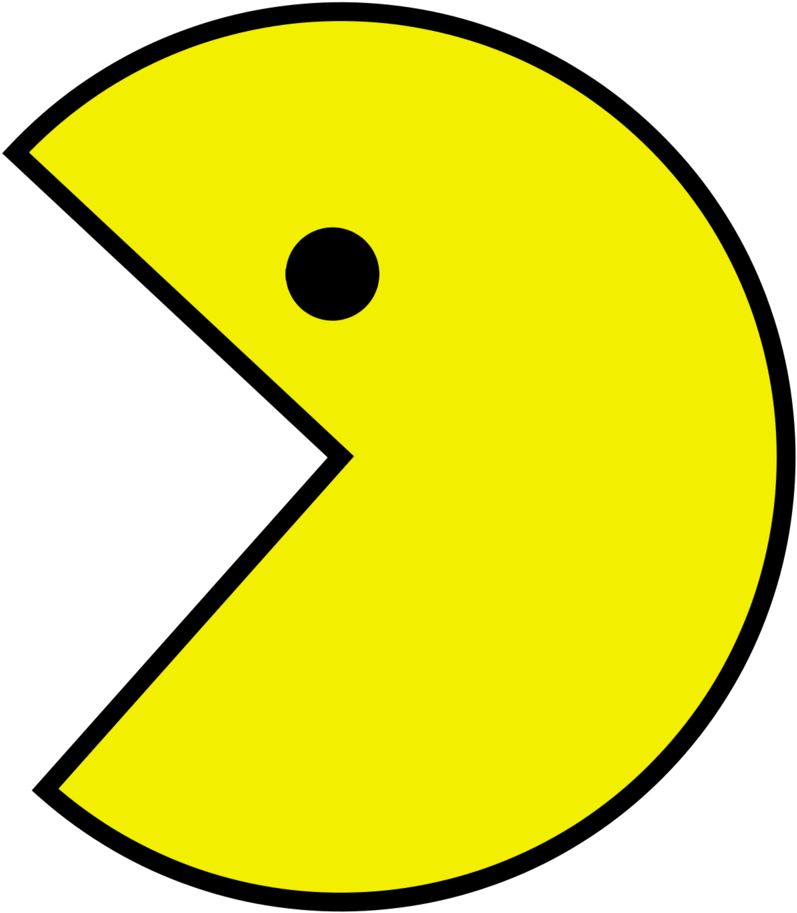 Download 73659 - Pac Man Facing Left Png - ClipartKey