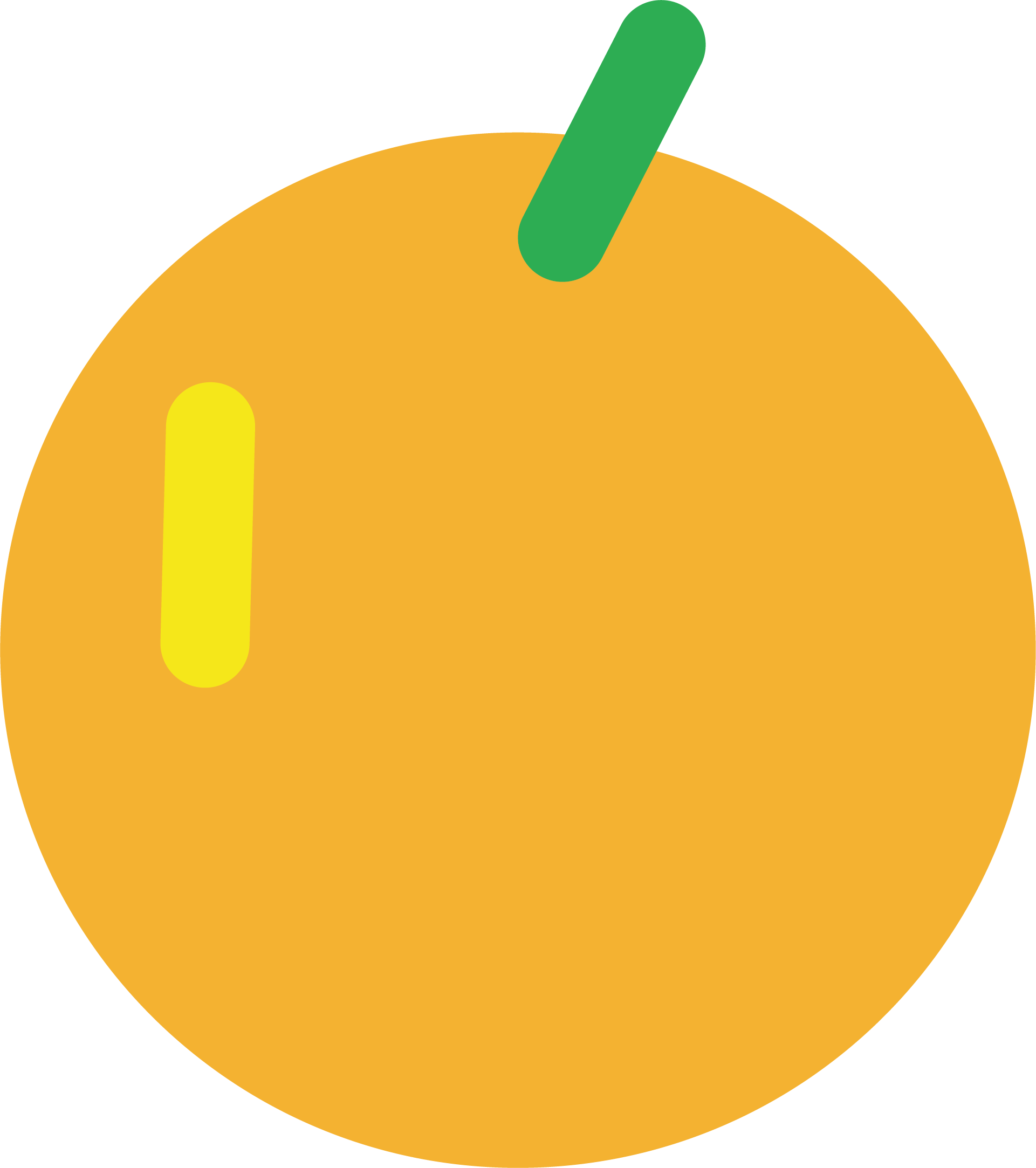 Download Yellow,fruit,clip - Pac Man Orange Fruit - ClipartKey