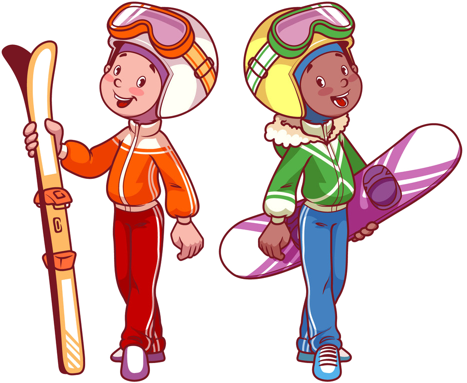 Download Skiing And Snowboarding Clip Art - ClipartKey