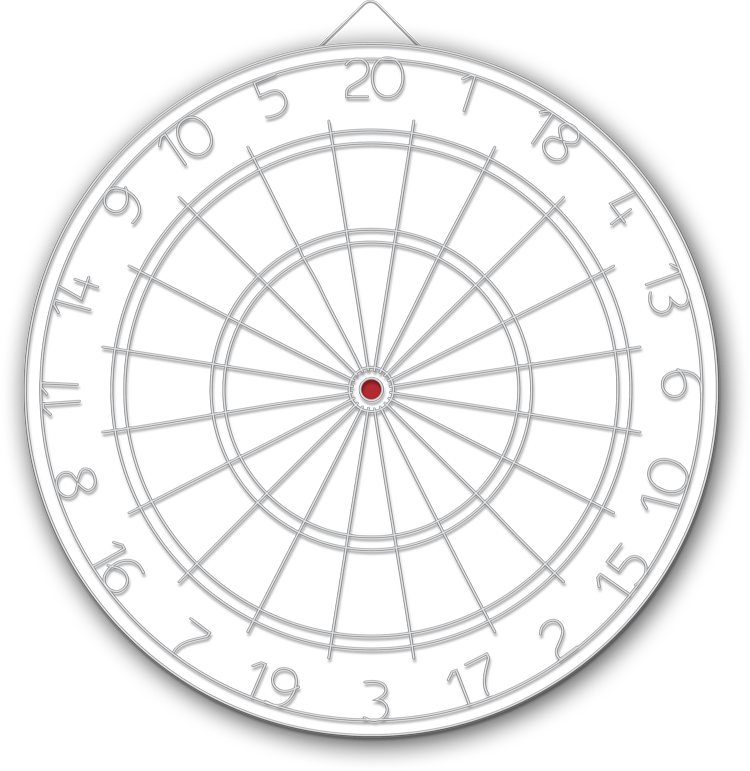 Download Clip Art Dartboard Targets - Blank Dart Board Template ...
