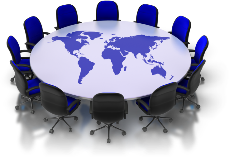 Download Collaboration Clipart Conference - High Resolution World Map ...