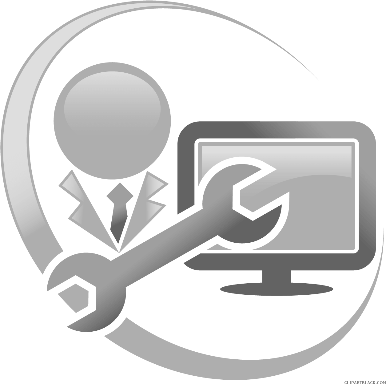 Download Transparent Computers Clipart Black And White - Design ...