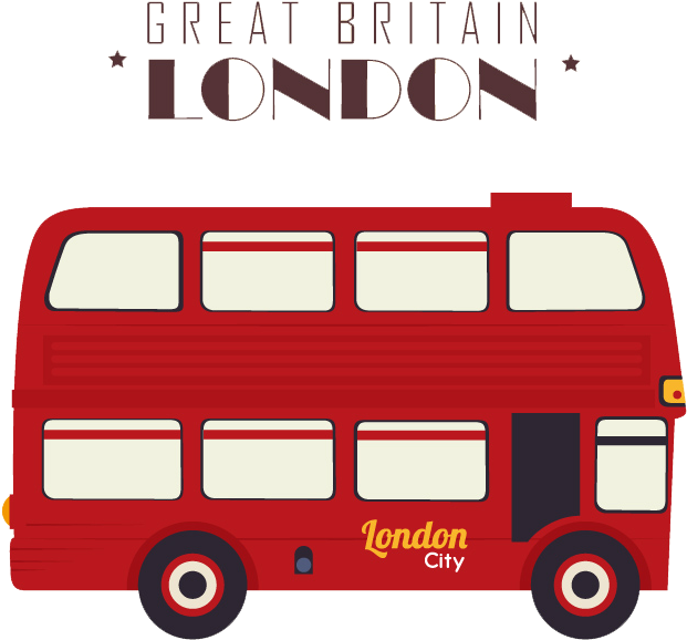 Download London Double Decker Bus Illustration - Cute London Bus ...