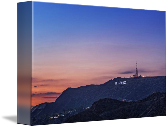 Download Clip Art Custom Hollywood Sign Photoshop - Sunset - ClipartKey