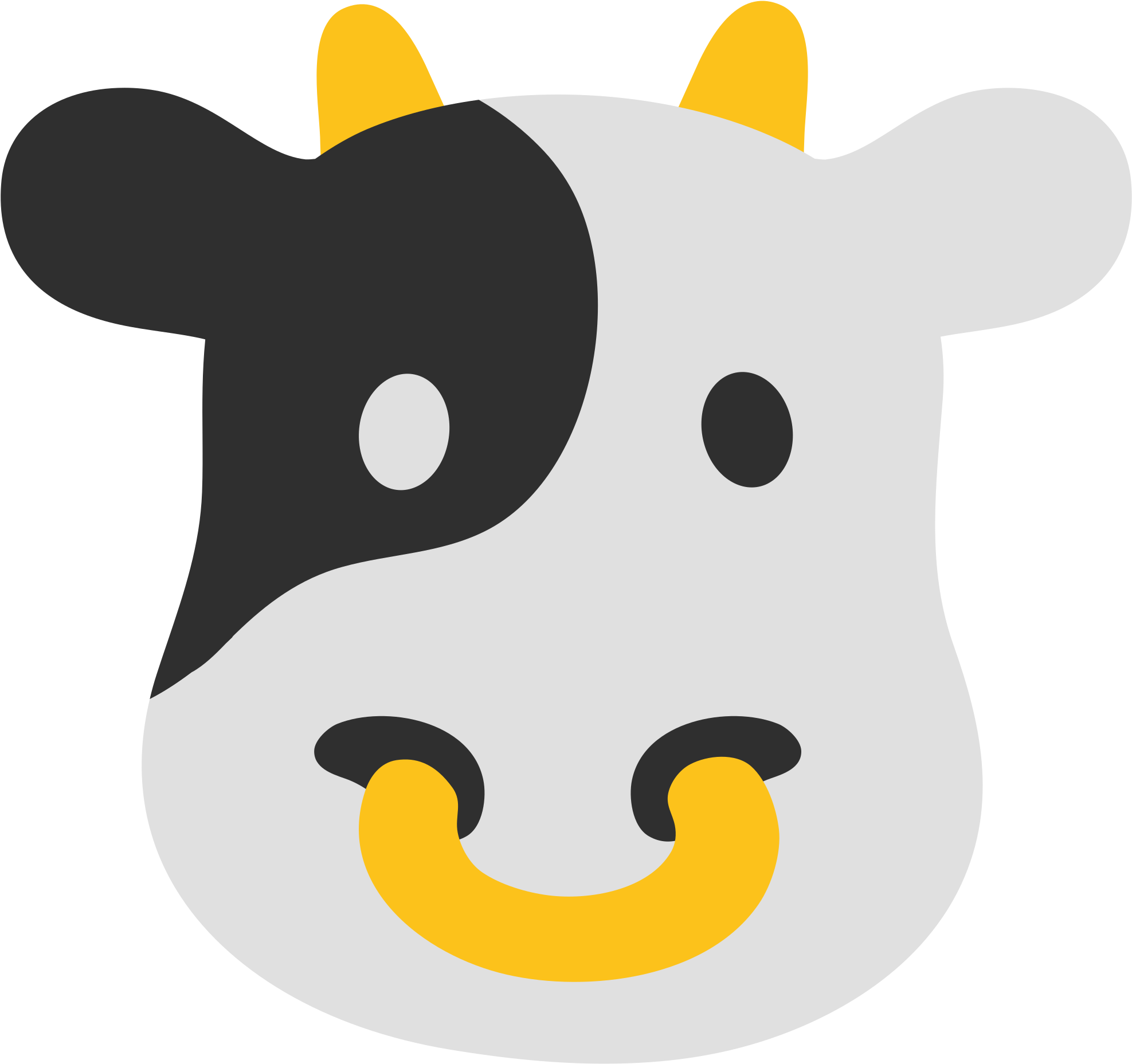 Download Emoji Clipart Cow - Emoji Cow - ClipartKey