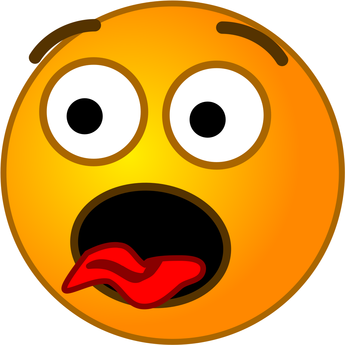 Download Hd File Smirc Svg - Emoticon Scream - ClipartKey