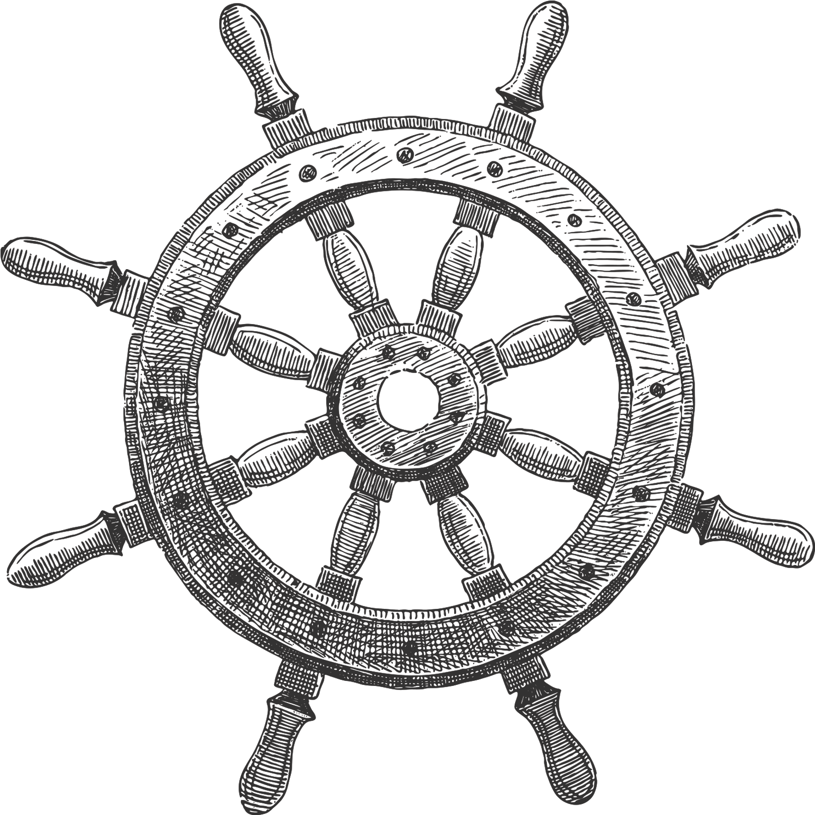 Download Ship Wheel Png Transparent - Ship Steering Wheel Png - ClipartKey