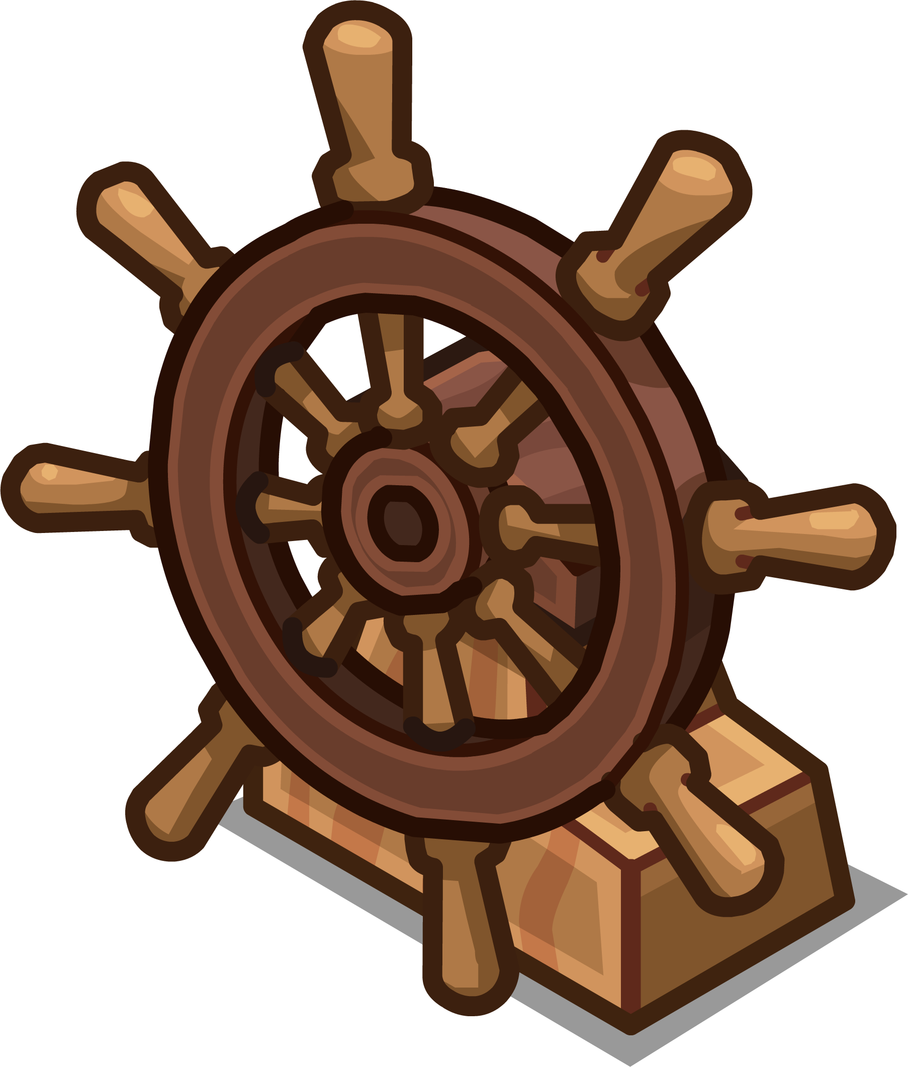 Download Transparent Pirate Ships Clipart - Ship's Wheel - ClipartKey