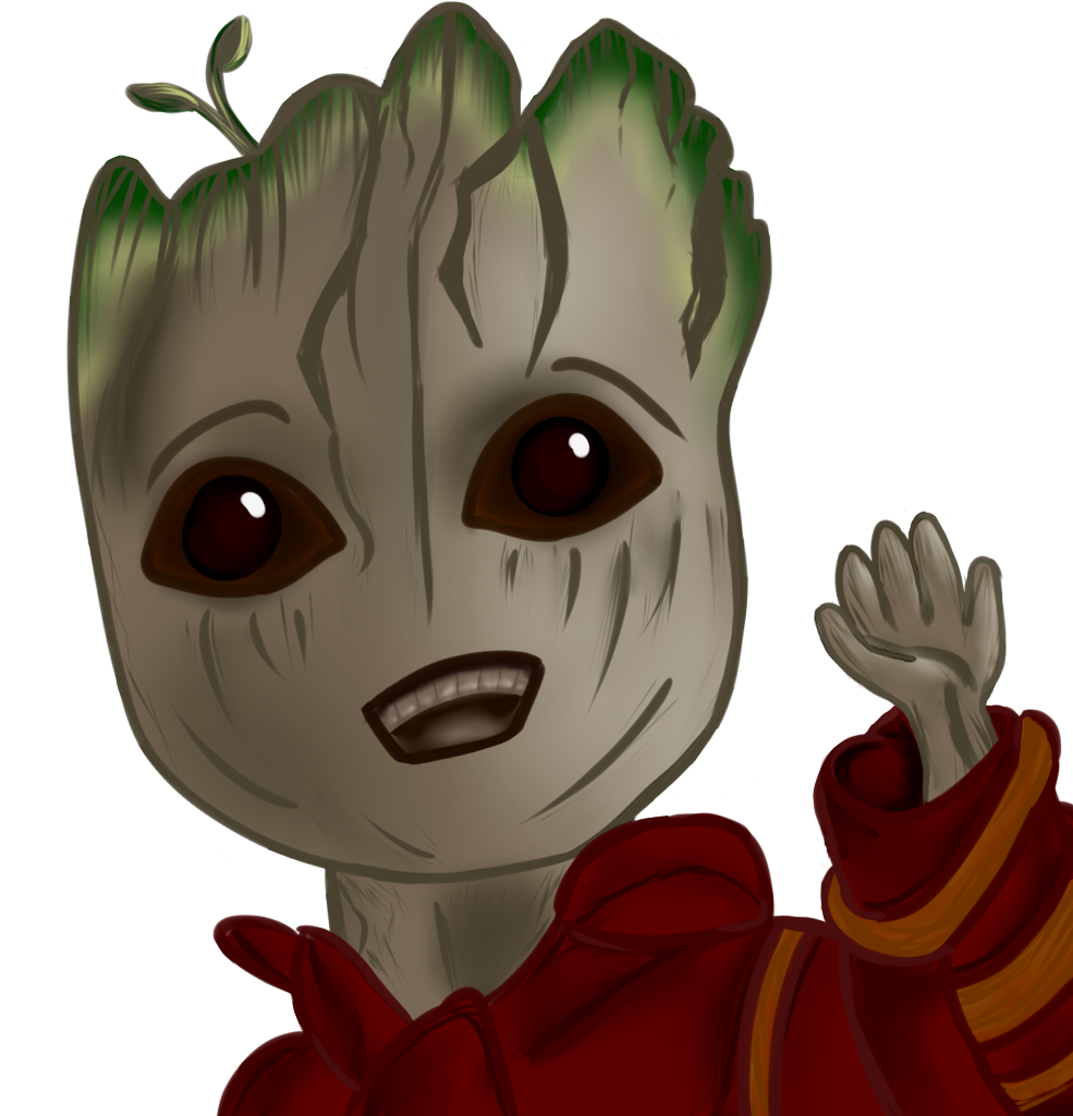 Download Transparent Chuppah Clipart - Groot Emote - ClipartKey