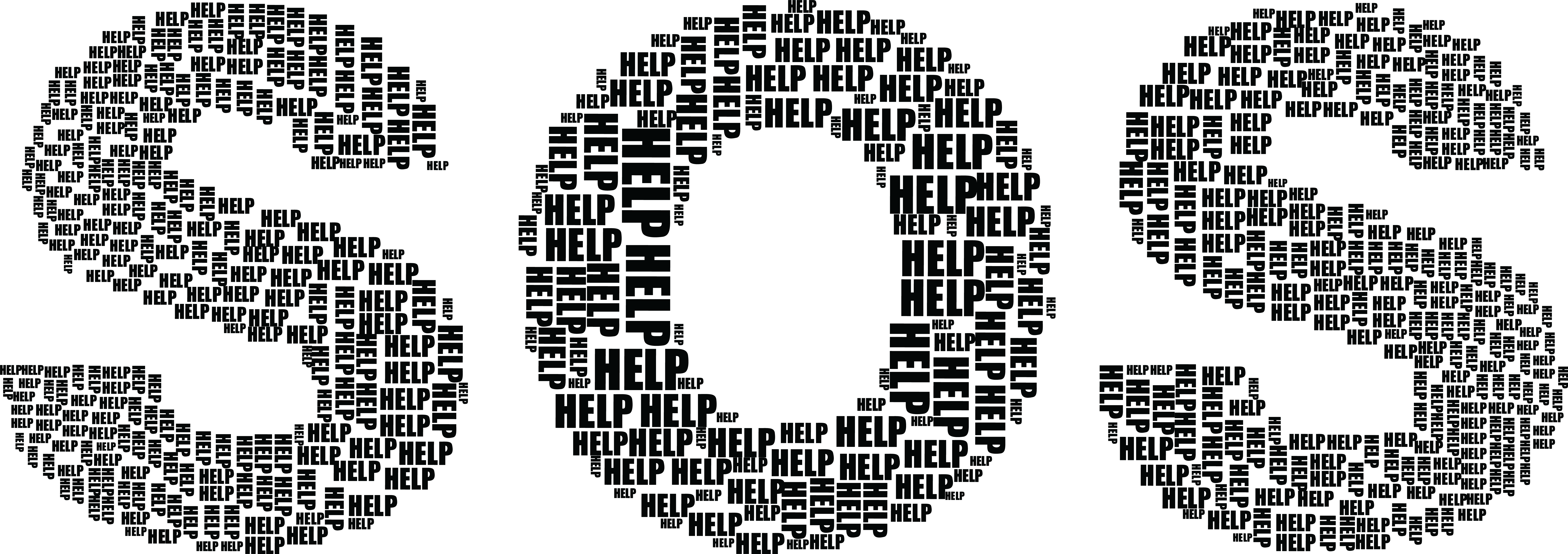 Download Free Clipart Of A Sos Word Collage - Sos In Morse Code ...