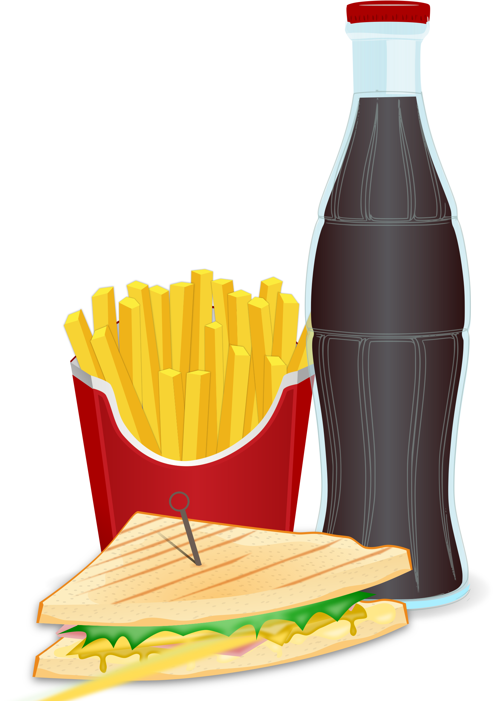 Download Transparent French Fries Clip Art - Desenho Coca Cola Png ...