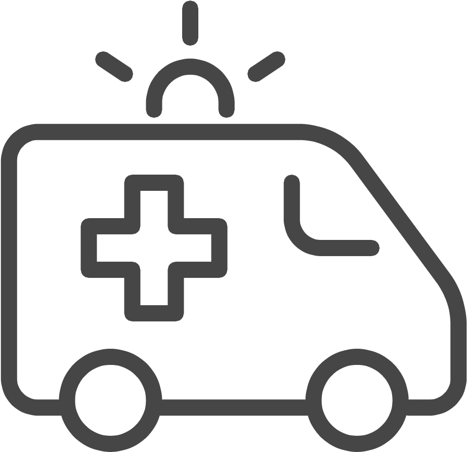 Download Transparent Ambulance Icon Png - Cartoon Ambulance - ClipartKey