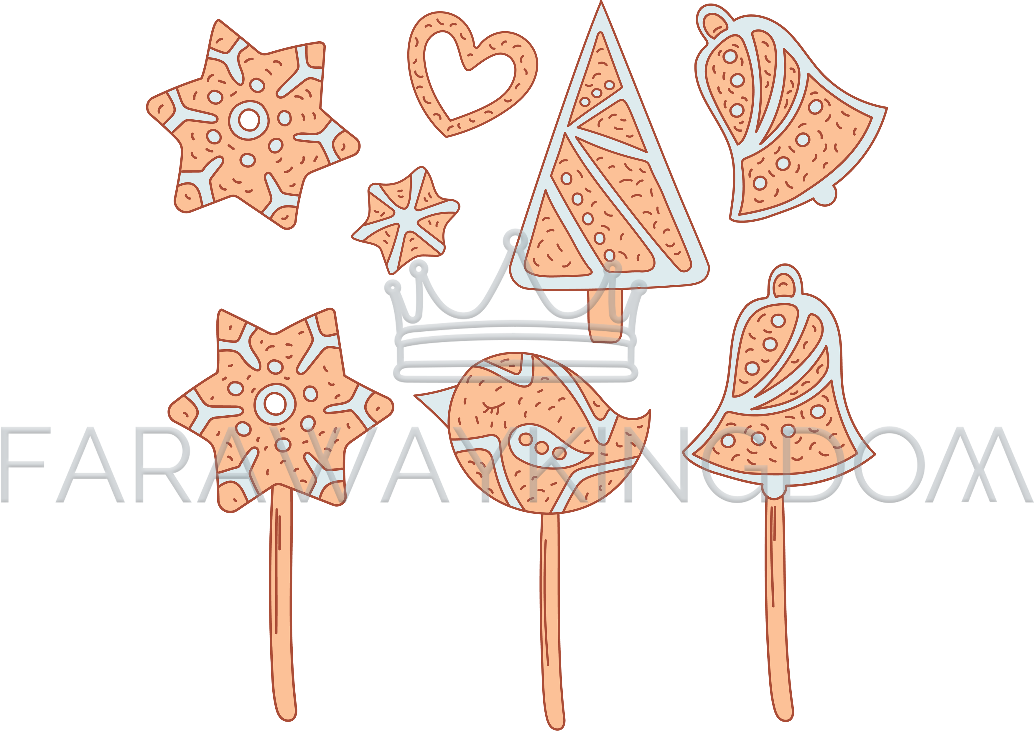 Download Gingerbread Clipart Vector Illustration - ClipartKey