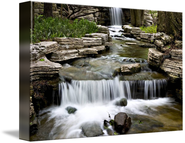 Download Clip Creek Drawing Waterfall Rock - Waterfall - ClipartKey