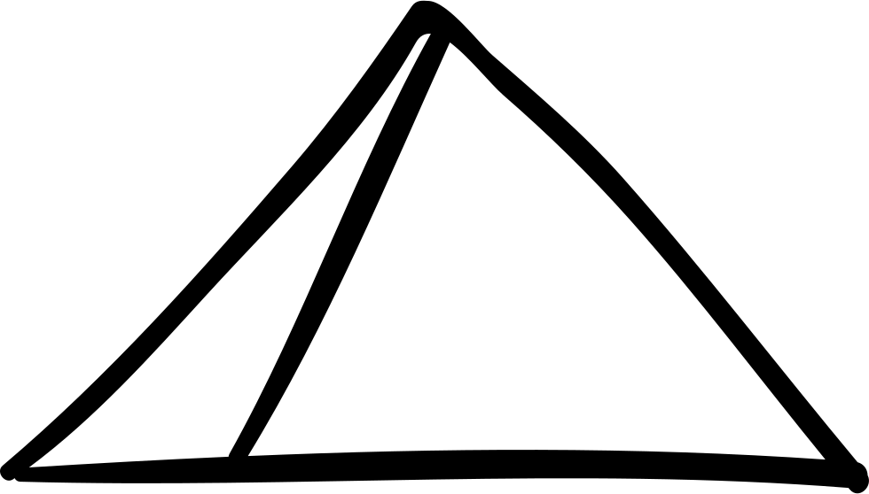 Download Transparent 3d Pyramid Png - Black And White Pyramid Outline ...