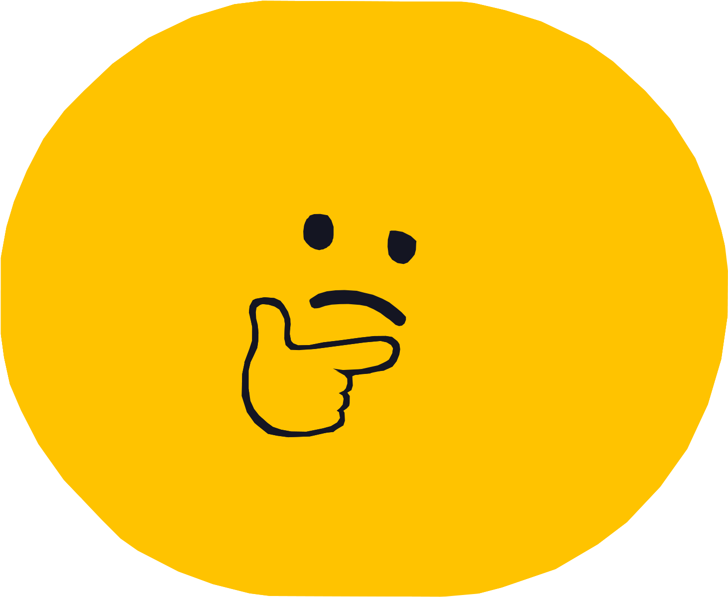 Download High Quality Giant Thinking Blob In A Text Bubble - Circle ...