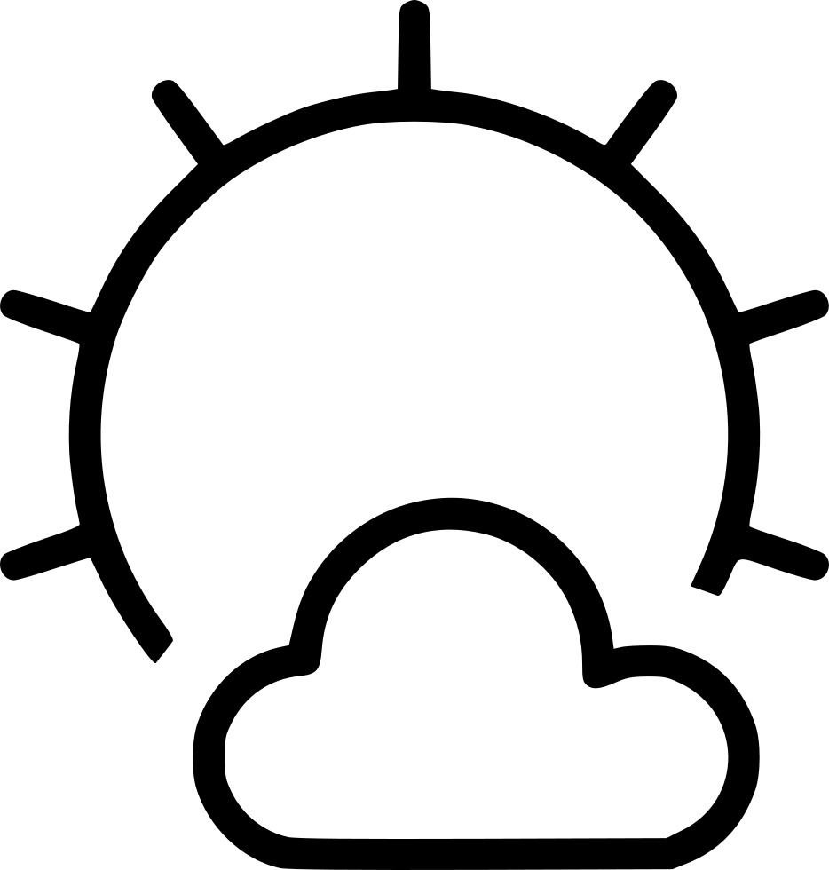 Download Partly Cloudy - Easy Small Flower Drawing - ClipartKey