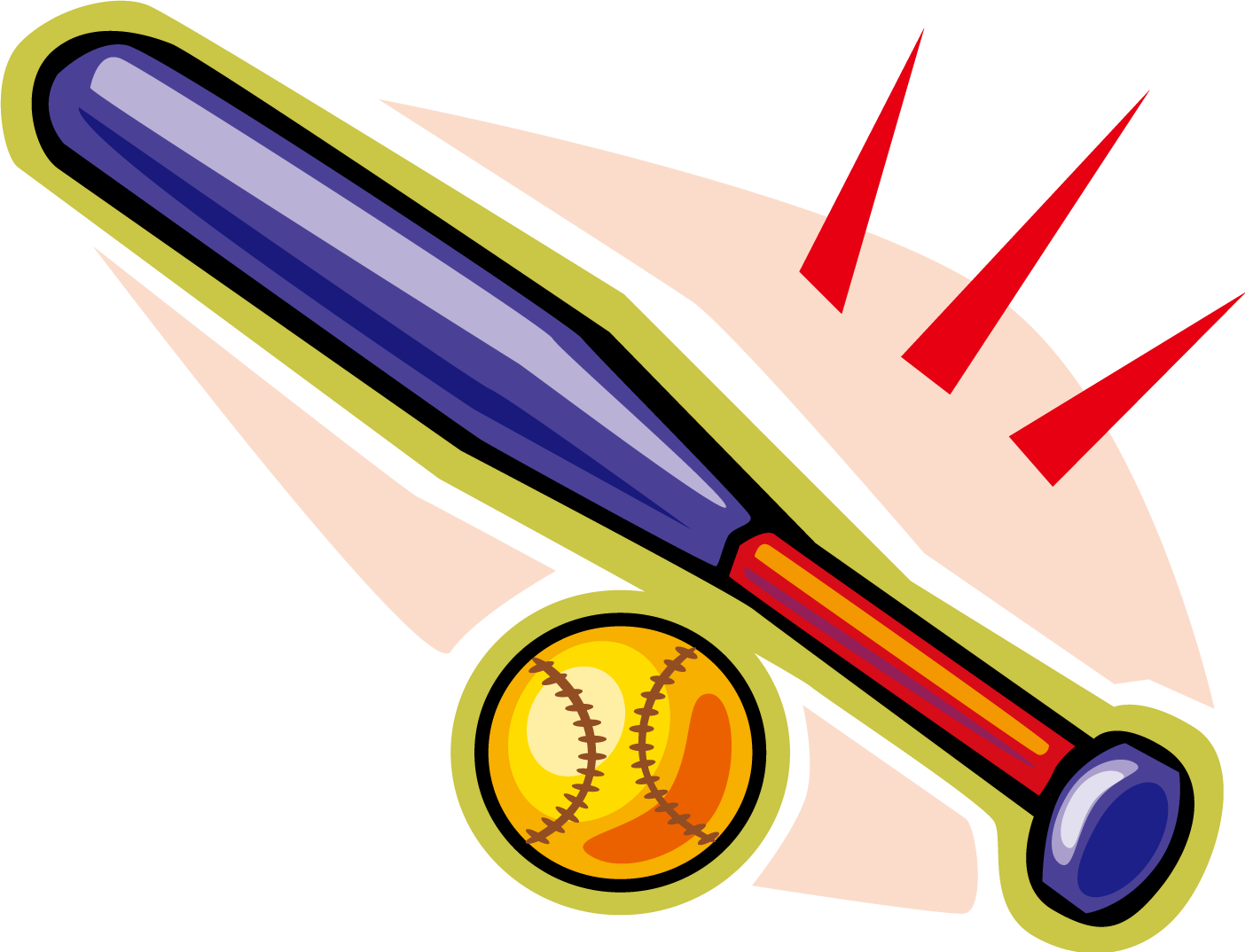 Download Transparent Baseball Bat Clipart Png - Bat And Ball Clip Art ...