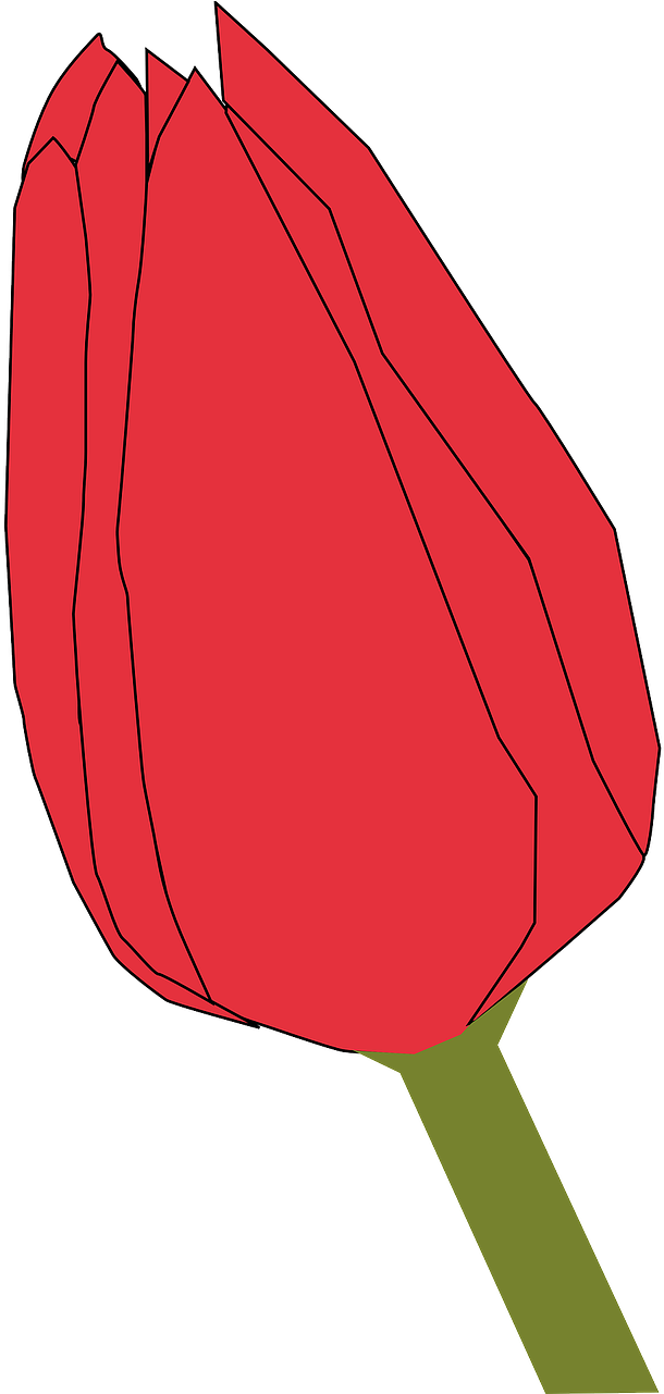 Download Flowers Xochi Tulip Flowers Openclipart - Bud Clip Art - ClipartKey