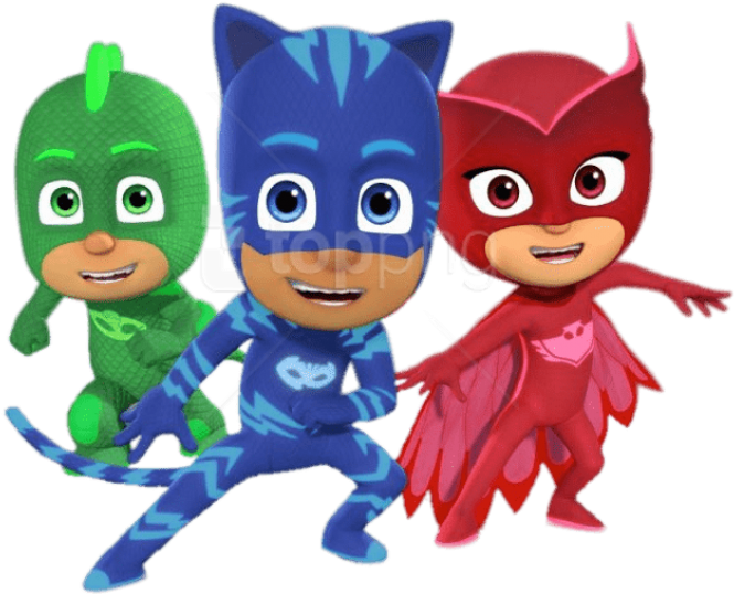 Download Pj Masks Heroes Ready For Action - Pj Masks Transparent ...