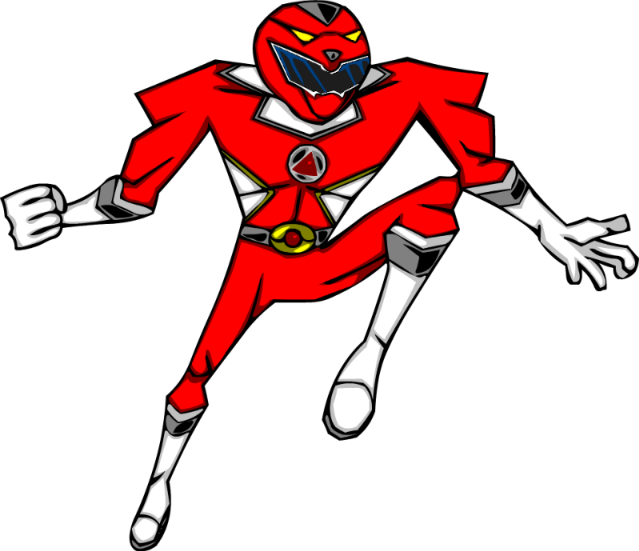 Download Animated, Red Primal Ranger - Animated Power Ranger - ClipartKey