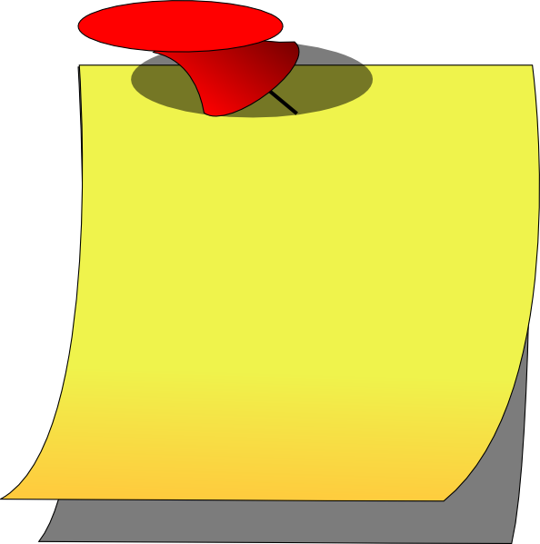 Download Sticky Note Pad Clipart Yellow - ClipartKey