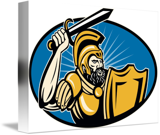 Download Roman Warriors Clipart Roman Shield - Gambar Animasi Gladiator ...