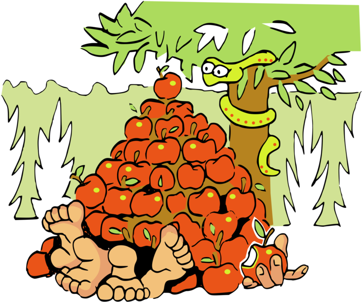 Download Transparent Adam And Eve Png - Temptation Png - ClipartKey