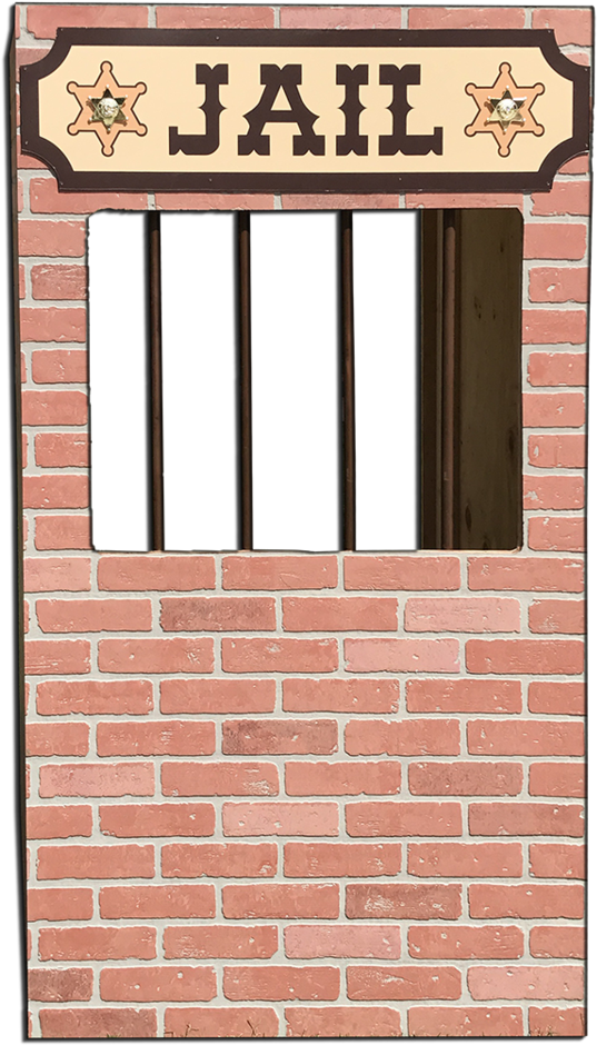 Download Transparent Jail Cell Bars Png - Old West Jail Prop - ClipartKey