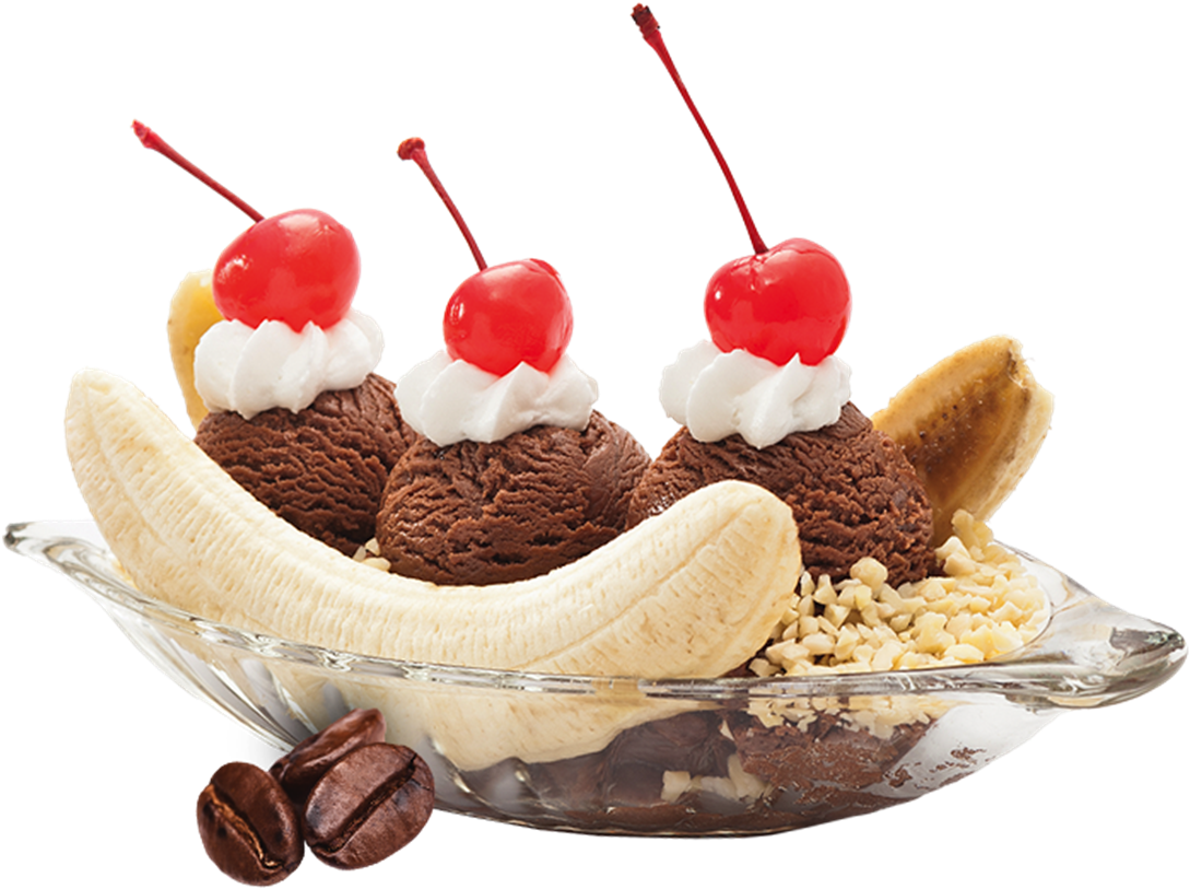 Download Transparent Bananas Png - Banana Split Png Png - ClipartKey