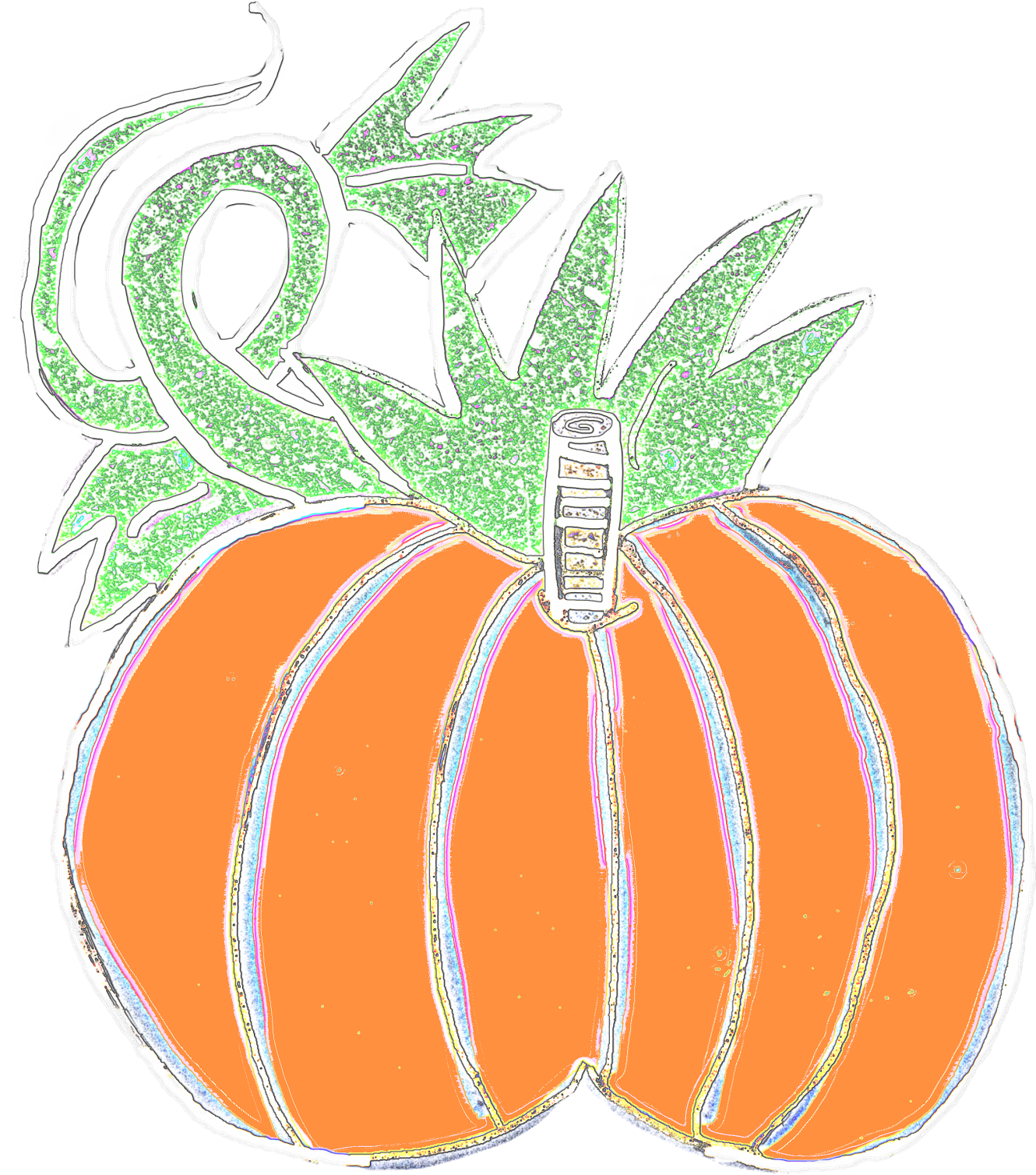 Download Transparent Pumpkin Vines Clipart - Pumpkin - ClipartKey