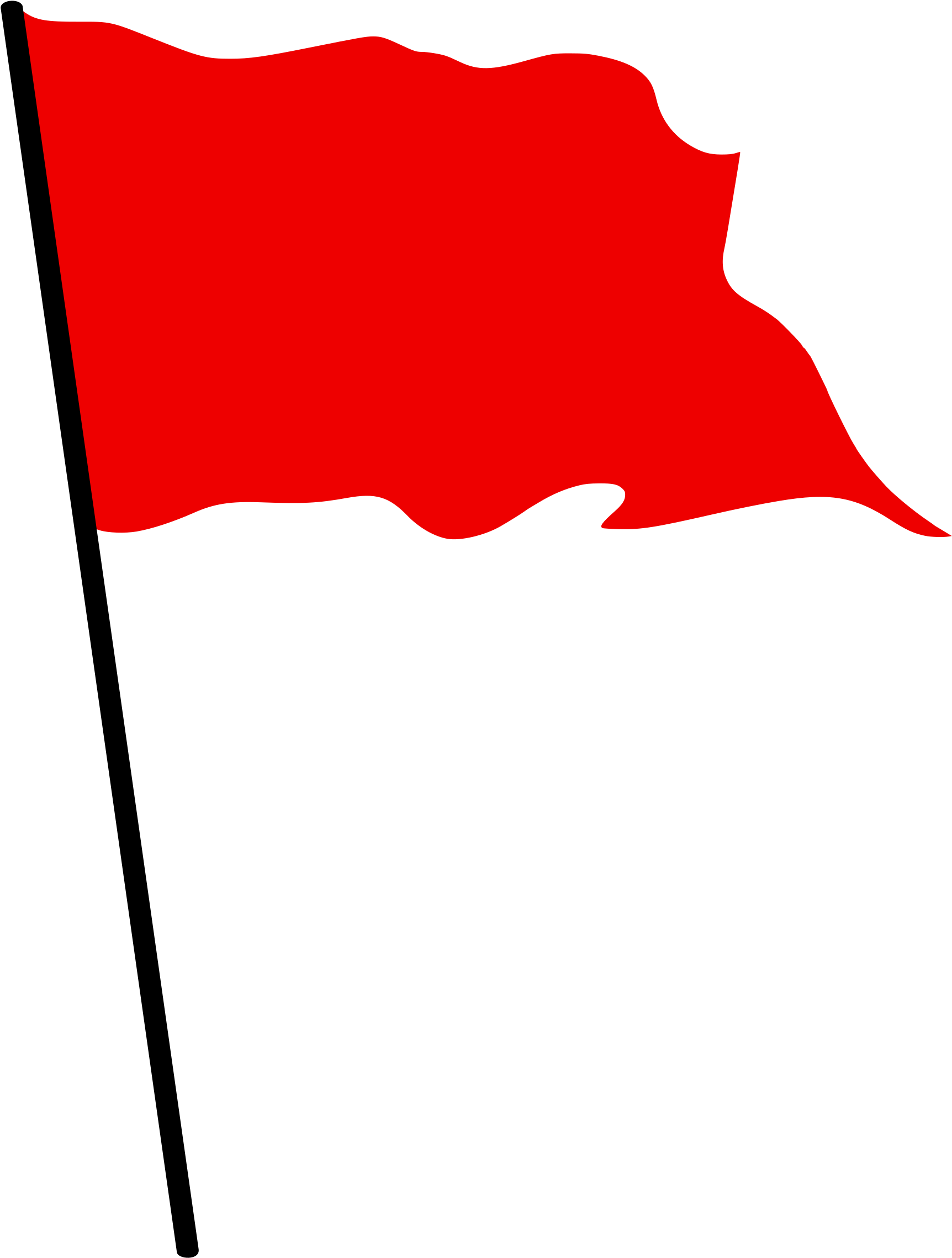 Download Flag Clipart Finish Line - Red Waving Flag Png - ClipartKey