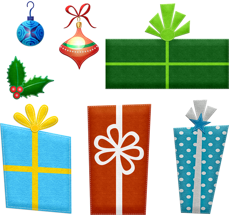 Download Christmas Felted Clip Art, Christmas Gifts - ClipartKey
