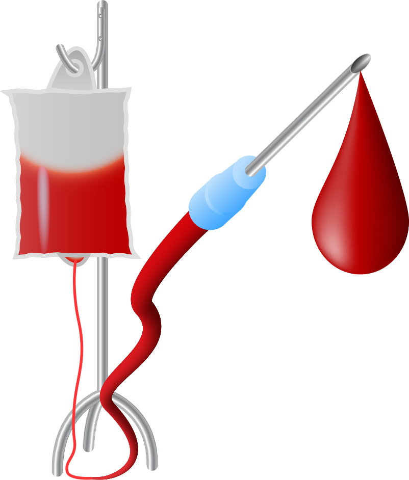 Download Blood Royalty Free Hypodermic Needle Clip Art - Blood Bag With ...
