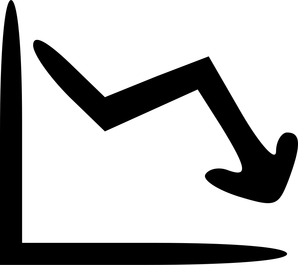 Download Line Down Png Icon - Graph Going Down Png - ClipartKey