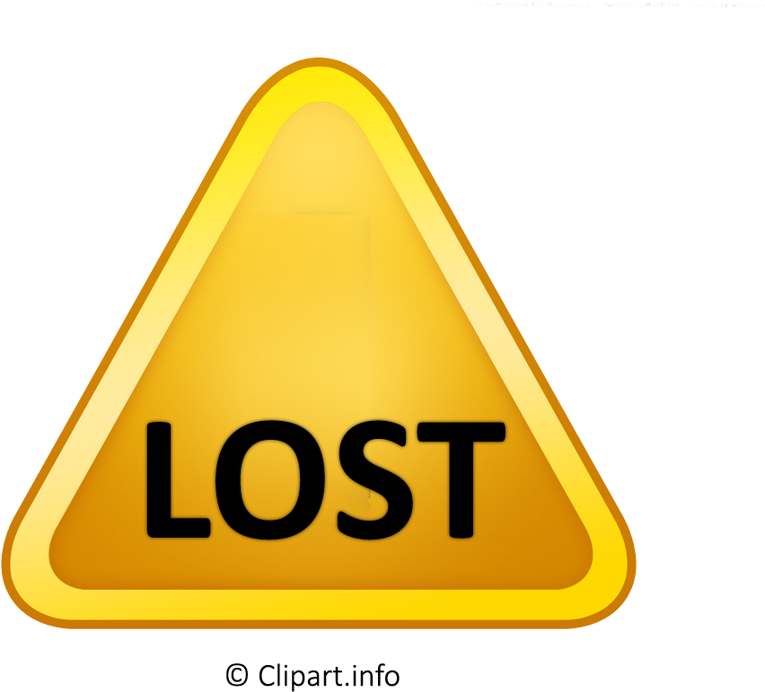 Download 3d Yellow Sign Lost Png Clipart Transparent Background - Lost ...