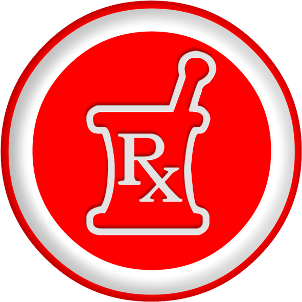 Download Rx Outline Mortar Pestle - Blue Rx Mortar And Pestle - ClipartKey