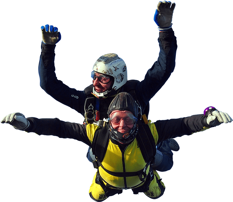 Download Tandem Parachute Jumpers - Skydiving Transparent Background ...