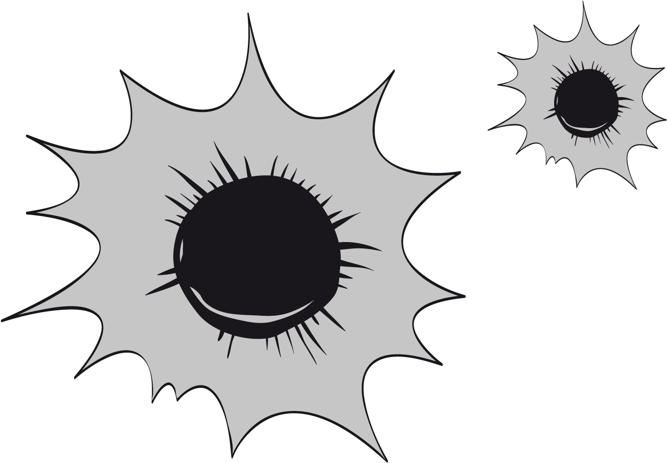 Download Hole Vector - Bullet Hole Icon Transparent - ClipartKey