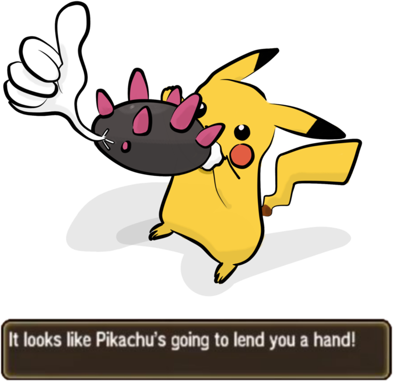Download A Helping Hand From Pikachu By Alolan - Pyukumuku Memes ...
