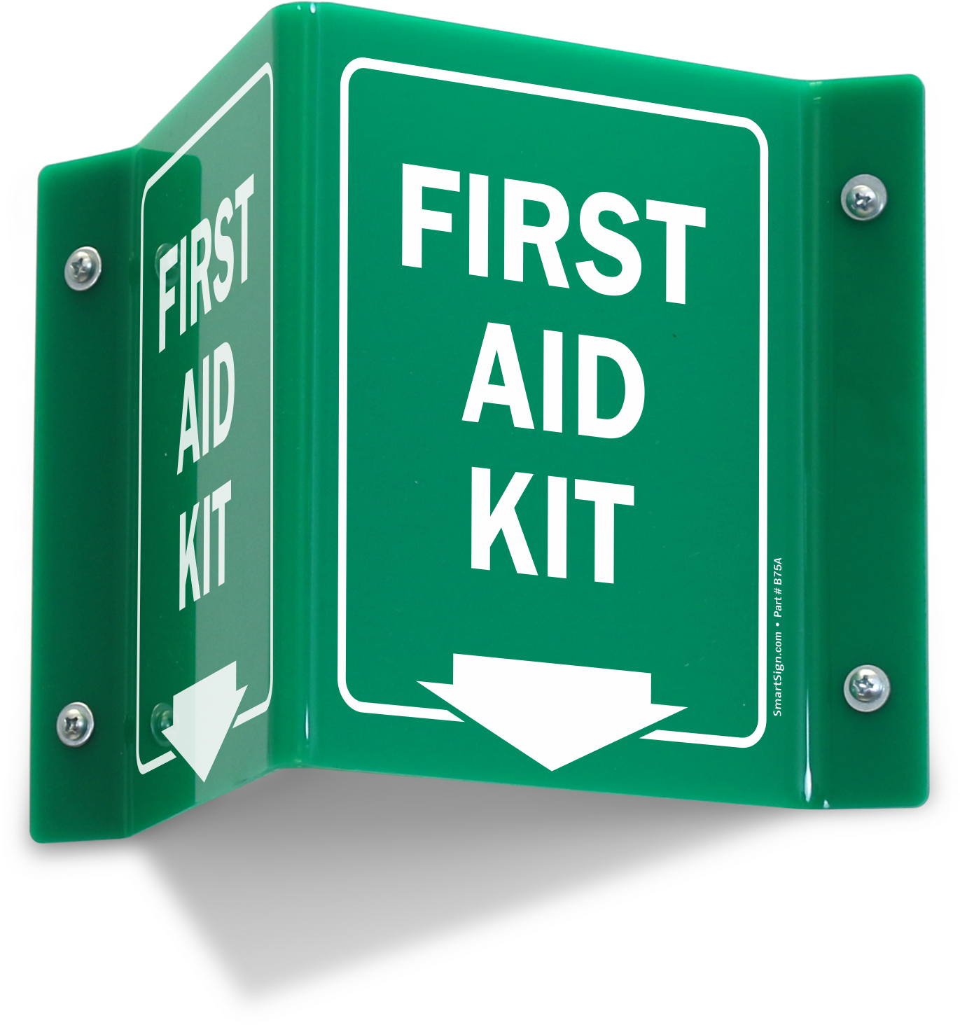 Download First Aid Kit With Down Arrow Sign - Fire Extinguisher Signage ...