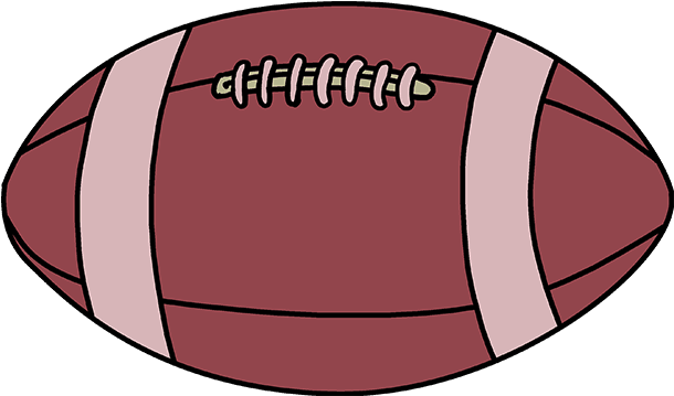 Download Football Clipart Vertical - Football To Draw - ClipartKey