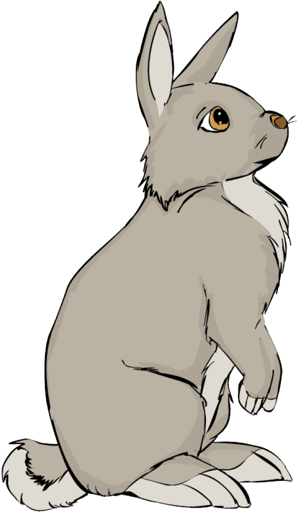 Download Easter Bunny Clip Art - Rabbit Sitting Clip Art - ClipartKey