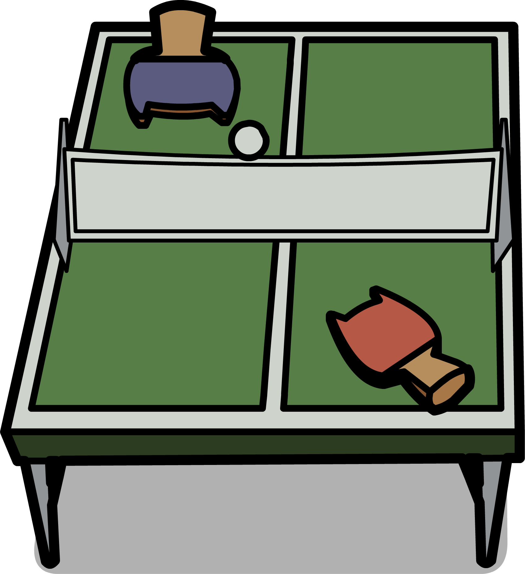 Download Club Penguin Wiki - Ping Pong Table Cartoon - ClipartKey