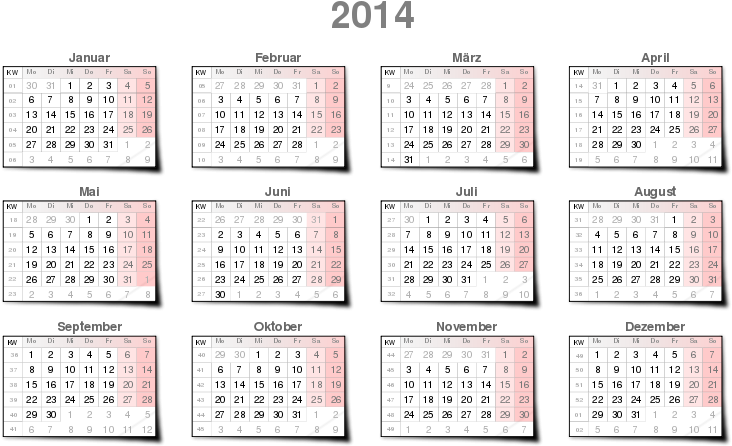 Download Kalender Mit Kw - 2012 Calendar High Resolution - ClipartKey