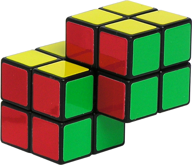 Download Transparent Rubik"s Cube Png - Double 2x2 Rubik's Cube ...