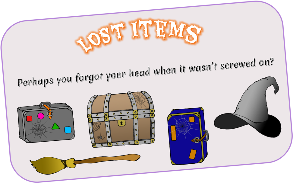 Download Lost Itemscover - Bag - ClipartKey